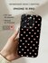 Чехол на Apple iPhone 15 Pro / Айфон 15 Про с принтом "Розовые сердечки"