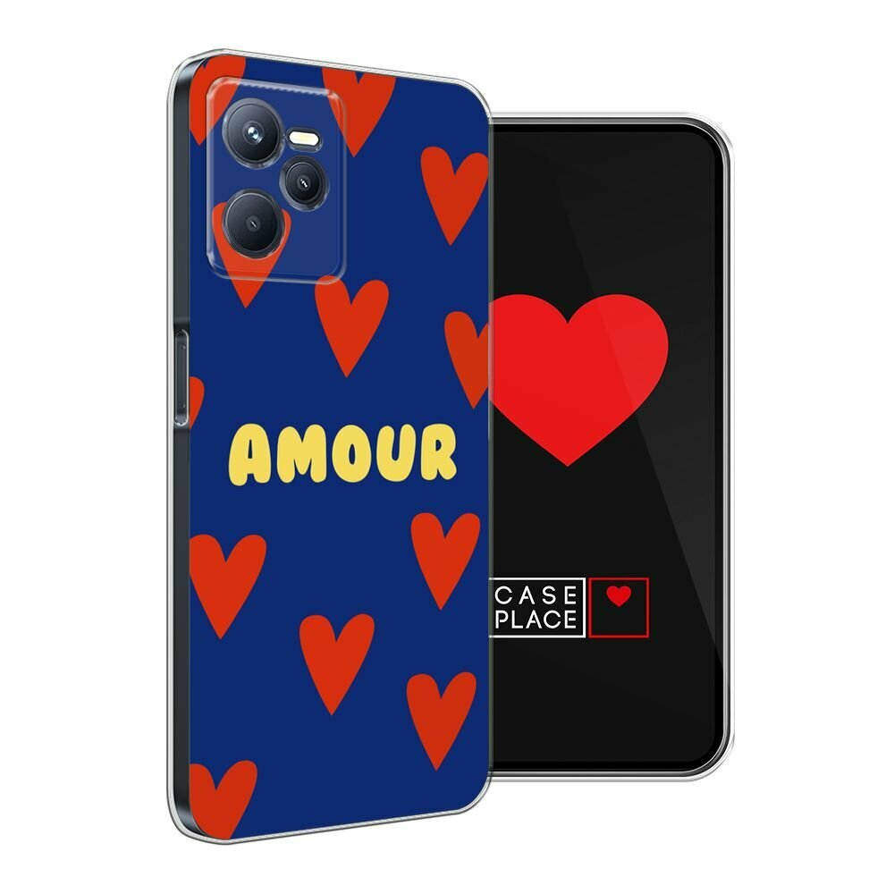 Чехол на Realme C35 / Реалми C35 с принтом "Amour art - 14 февраля" — фото 1