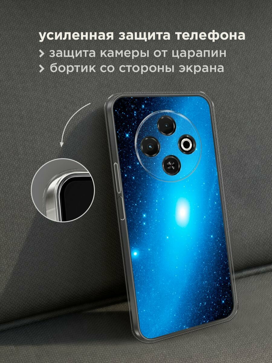 Чехол на Tecno Spark 30C / Текно Спарк 30C с принтом "Космос 1" — фото 1