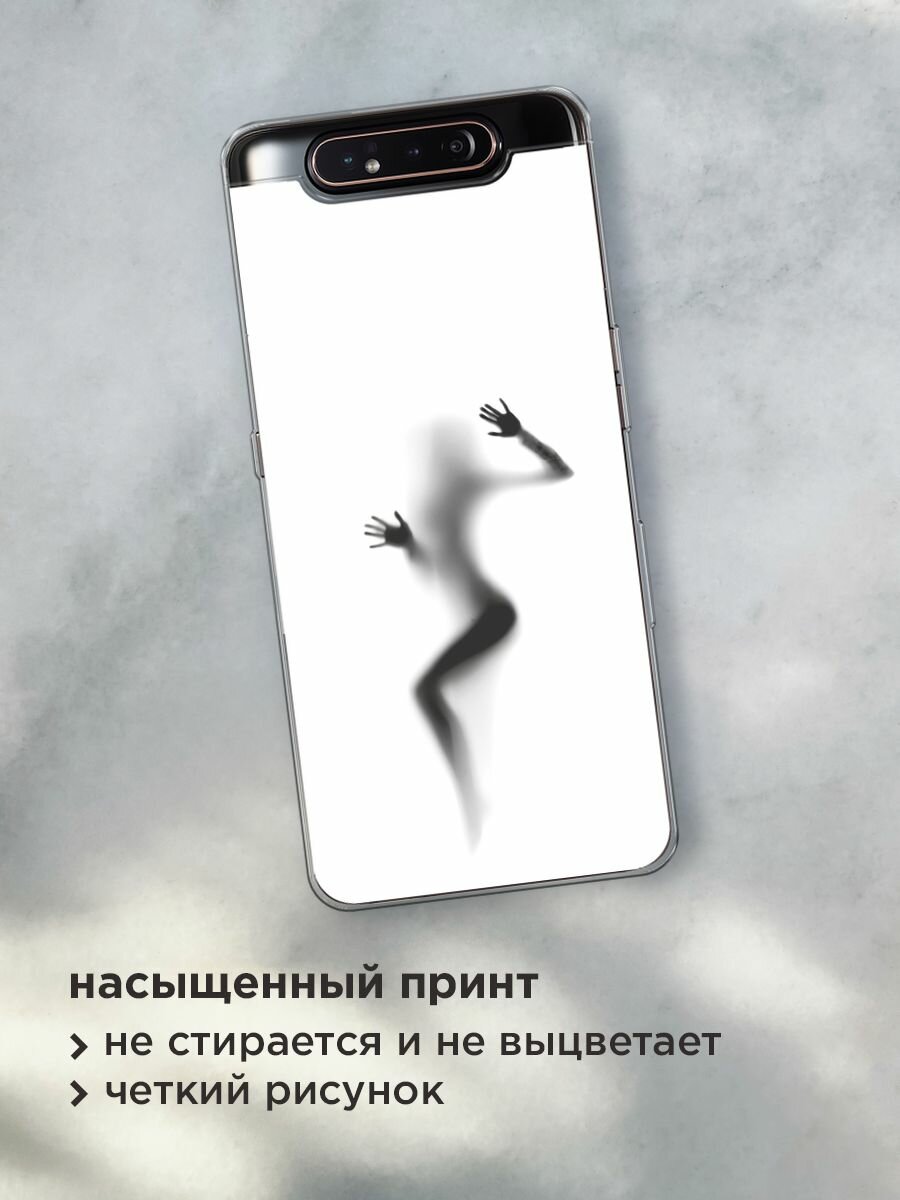 Чехол на Samsung Galaxy A80 / Самсунг Гэлакси A80 с принтом "Девушка в душе" — фото 1