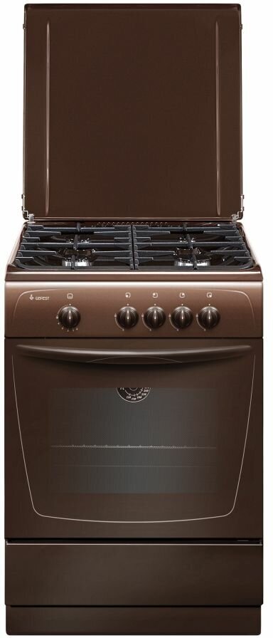 Газовая плита Gefest CG 60М C7 К83 коричневый [конфорок - 4 шт, духовка - 63 л, газ-контроль панели,