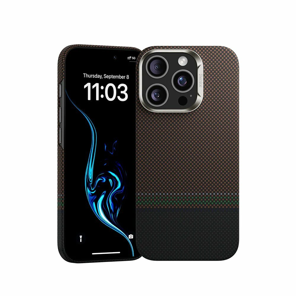 Чехол Benks Prestige ArmorAir Case built with Kevlar для iPhone 16 Pro C. K. FL. AP. GD. G065