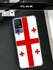 Силиконовый чехол на TCL 40 SE / ТСЛ 40 SE с принтом "Флаг Грузии"