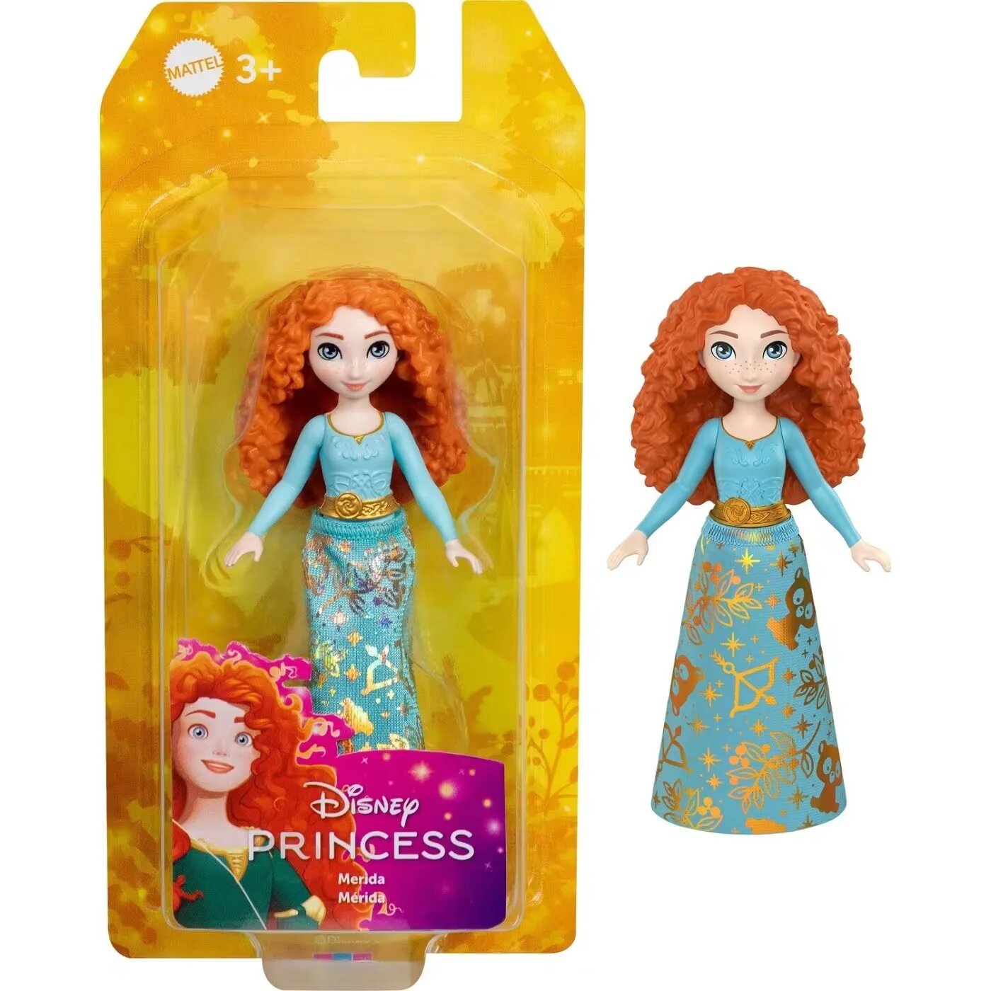 Disney Princess Мини-кукла принцесса Мерида, Цвет: MERIDA