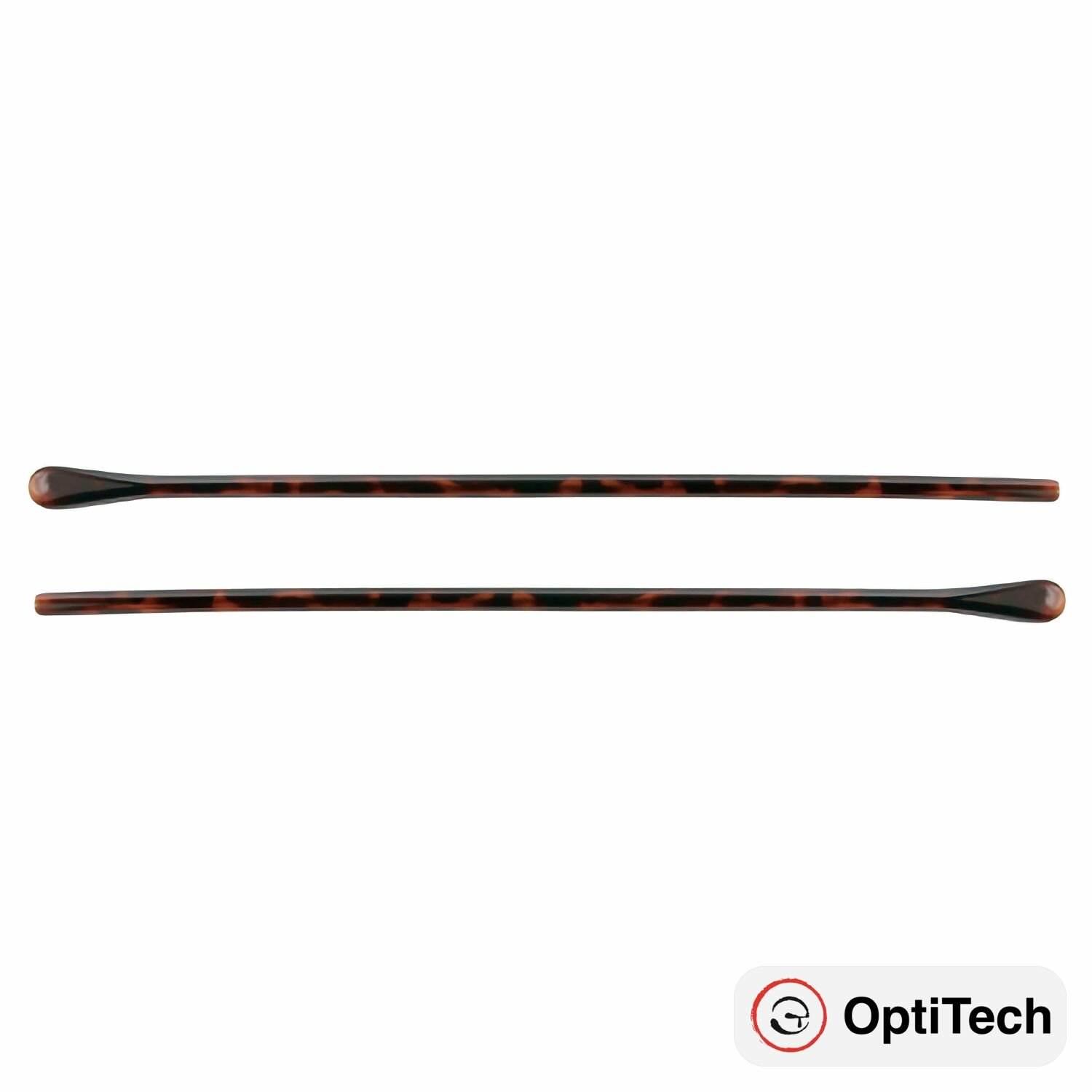 Насадки на дужки очков, пластиковые, удлиненные на всю длину заушника 135 мм. для круглых дужек, отверстие 1.2 мм, диаметр 3.0 мм. черепаховый (янтарный) цвет, 2 штуки