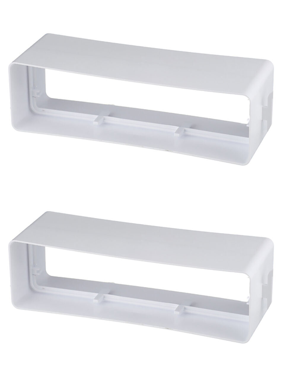 Соединитель прямой пластиковый для плоских воздуховодов 60х204 мм (2 шт.)