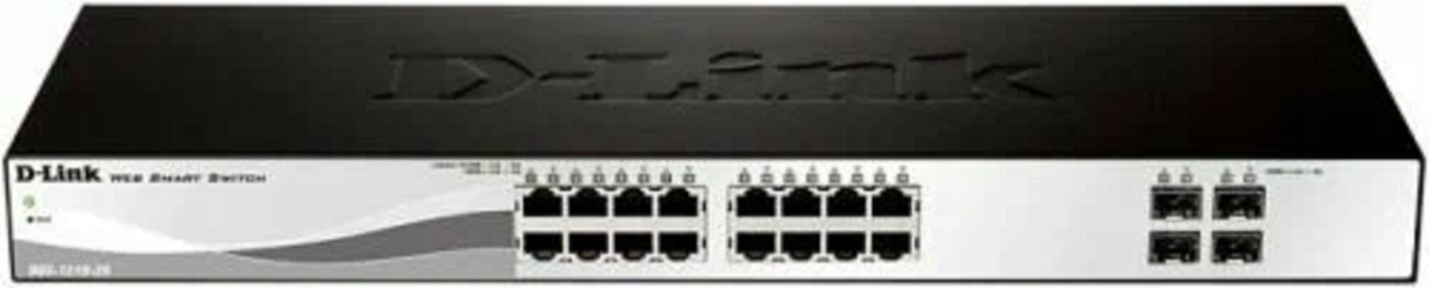Коммутатор управляемый D-link DGS-1210-20/F2A 16 10/100/1000Base-T ports and 4 1000Base-T/SFP combo-ports.