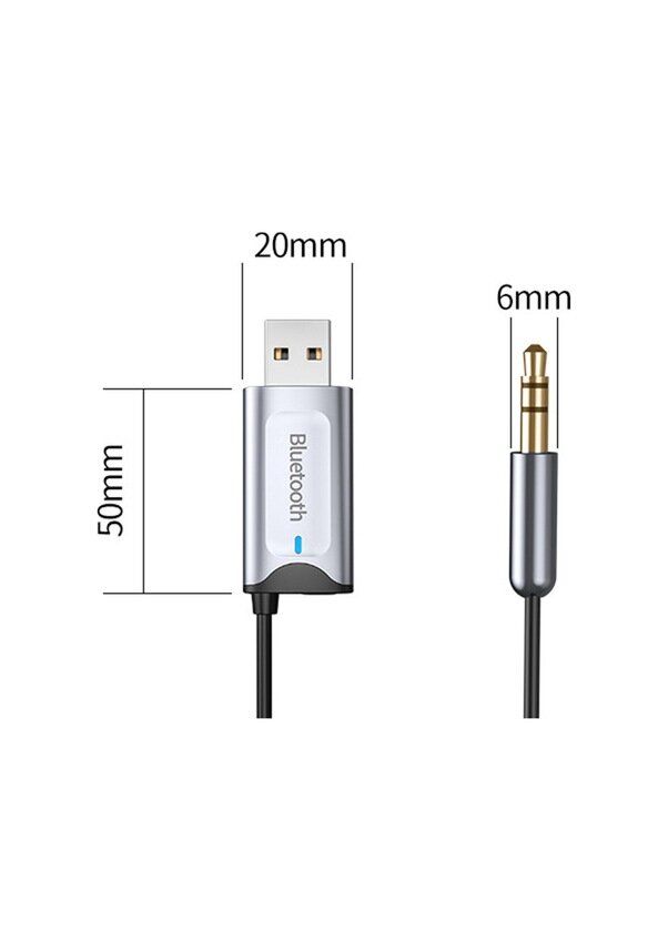 Адаптер Bluetooth Aux Dongle USB - 3,5 мм разъем для автомобильной аудиосистемы Aux Bluetooth 5.3 Handsfree