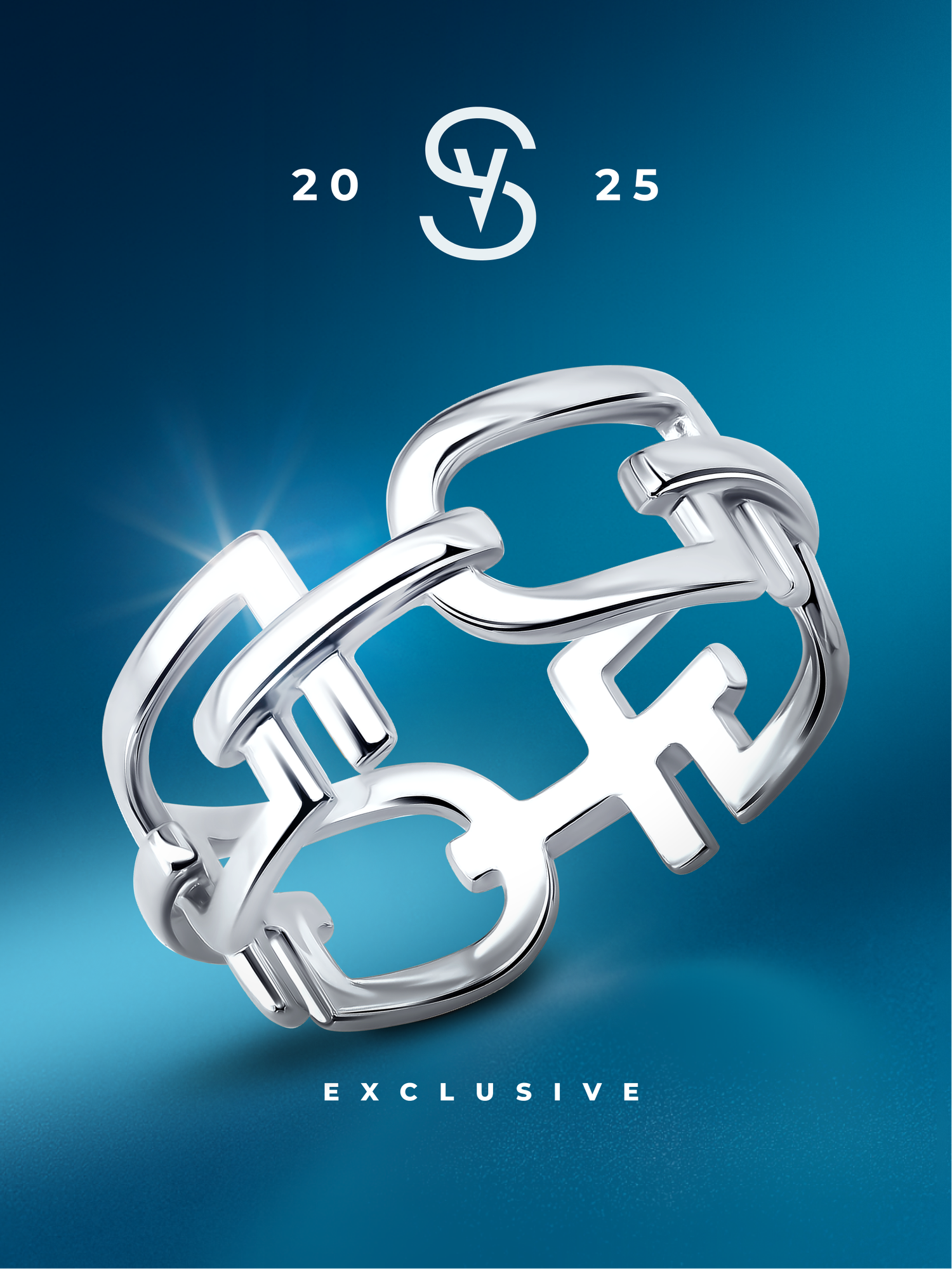 Кольцо, серебро, 925 проба, родирование