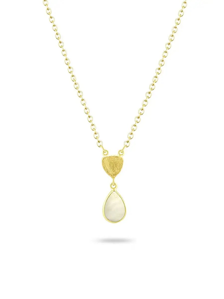 Колье, серебро, 925 проба, перламутр