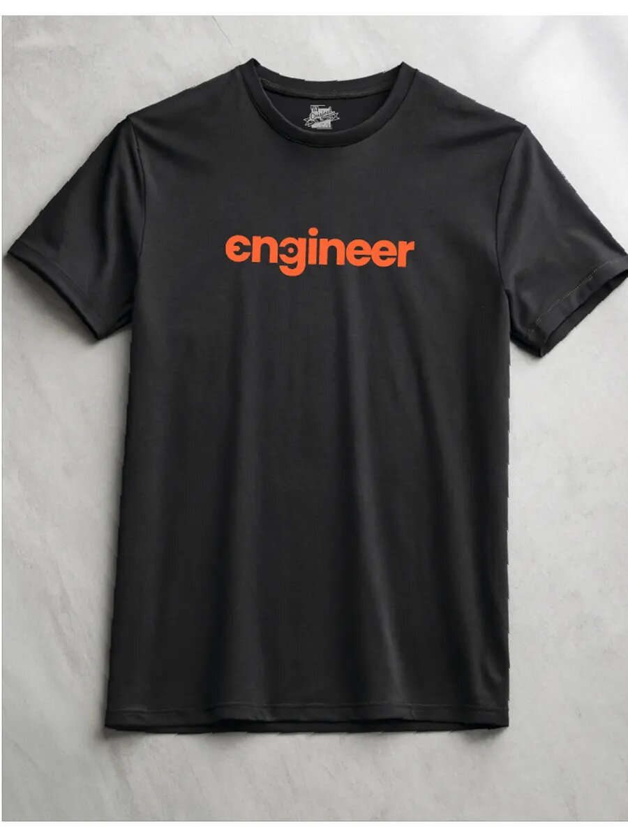 Футболка с принтом инженер