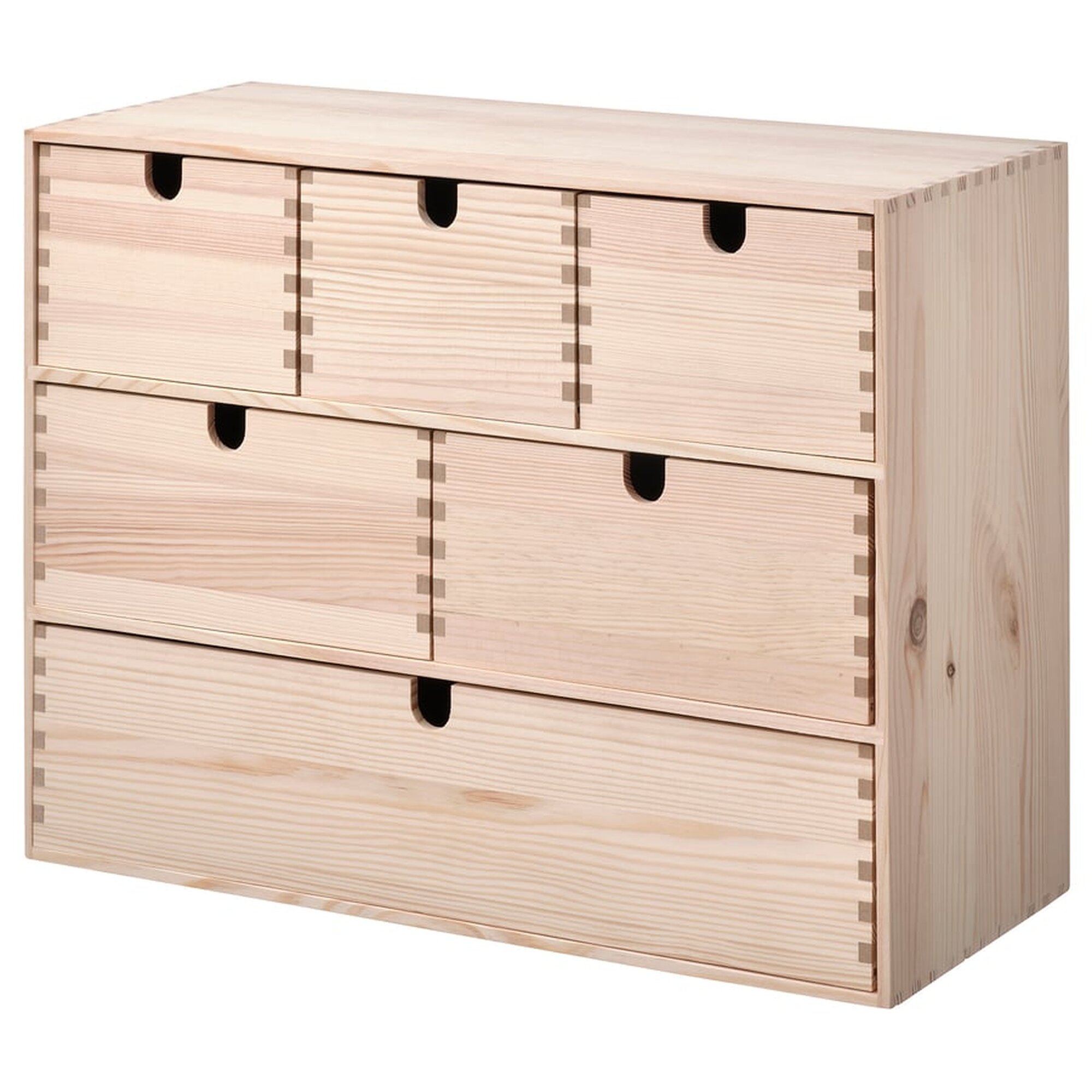 Мини-комод IKEA MOPPE, сосна, цвет бежевый, размер 42х18х32 см, 805.627.70