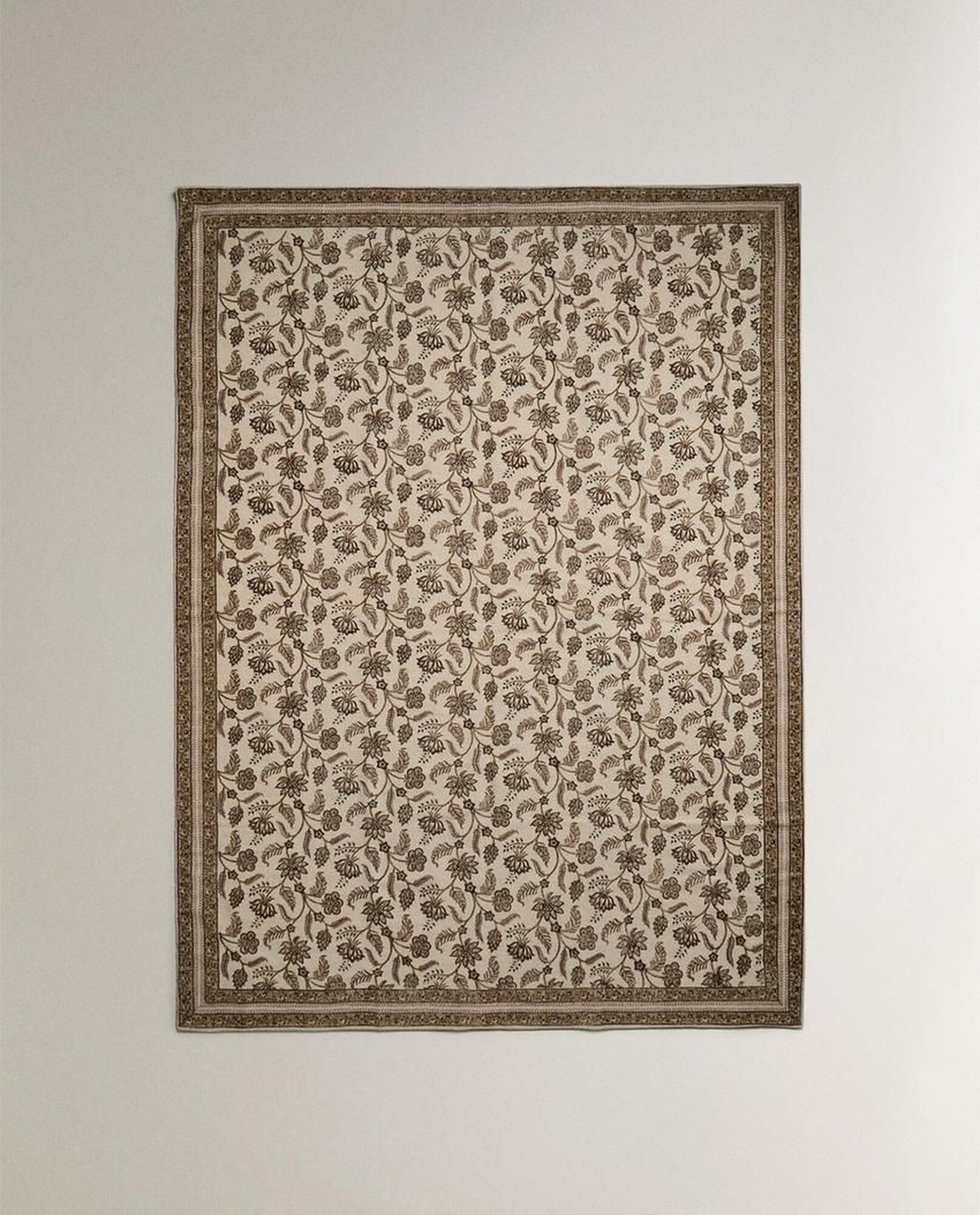 Ковер ZARA HOME 2306/029 - хлопковый, с цветочным принтом, 200 x 300 см