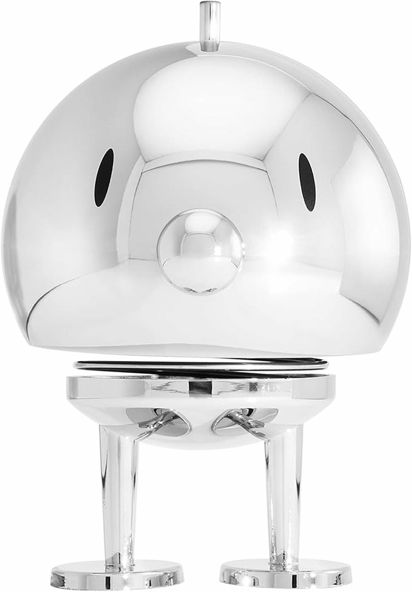 Фигурка Hoptimist Classic Bumble Chrome, пластик, серебристый, 15x10 см