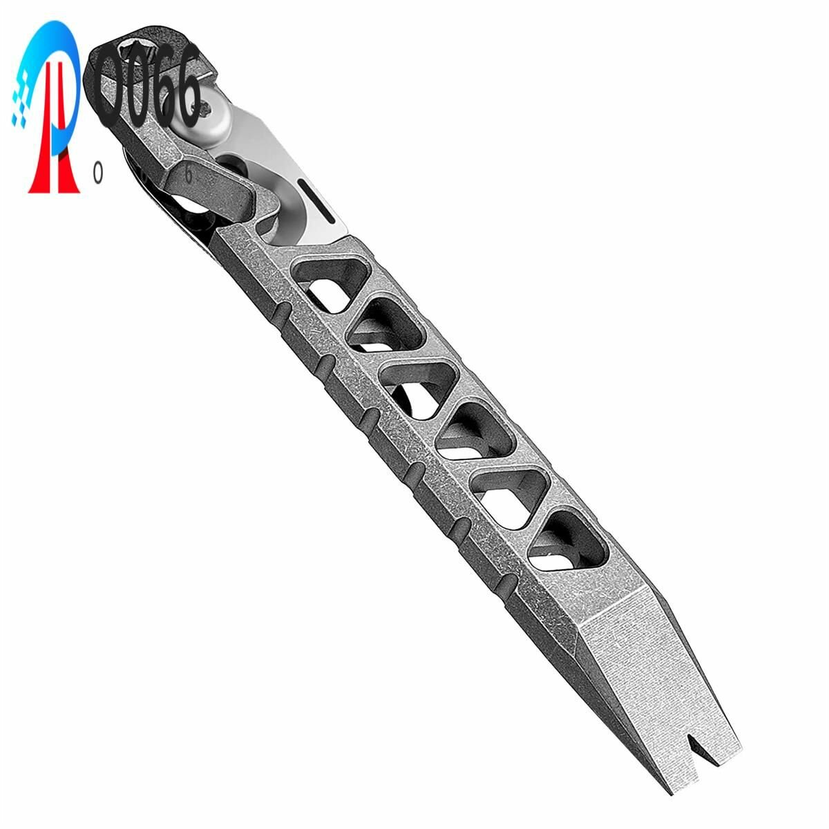 W2(Q D C Pocket Tool Брелок Для Открывания Бутылок Открытый Инструмент, Титановая Цепочка Ключей, Матовый