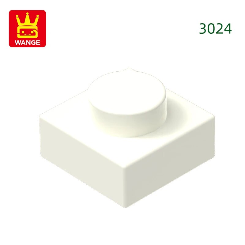Конструктор Wange 3024, белый кирпичик 1x1