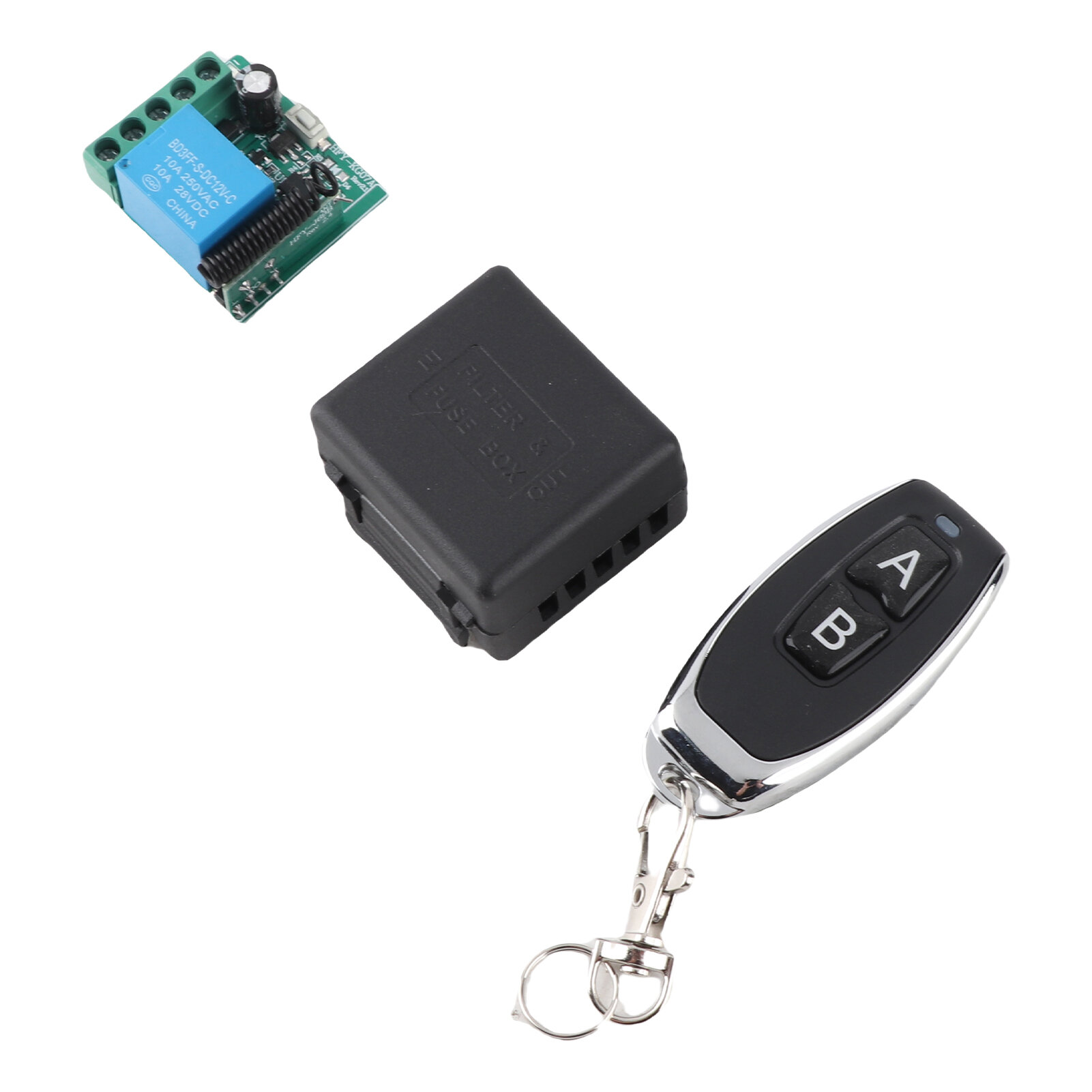 Wireless Remote Control Switch 433MHz Momentary Self Locking Interlocking Delay Relay 12V — фото 1