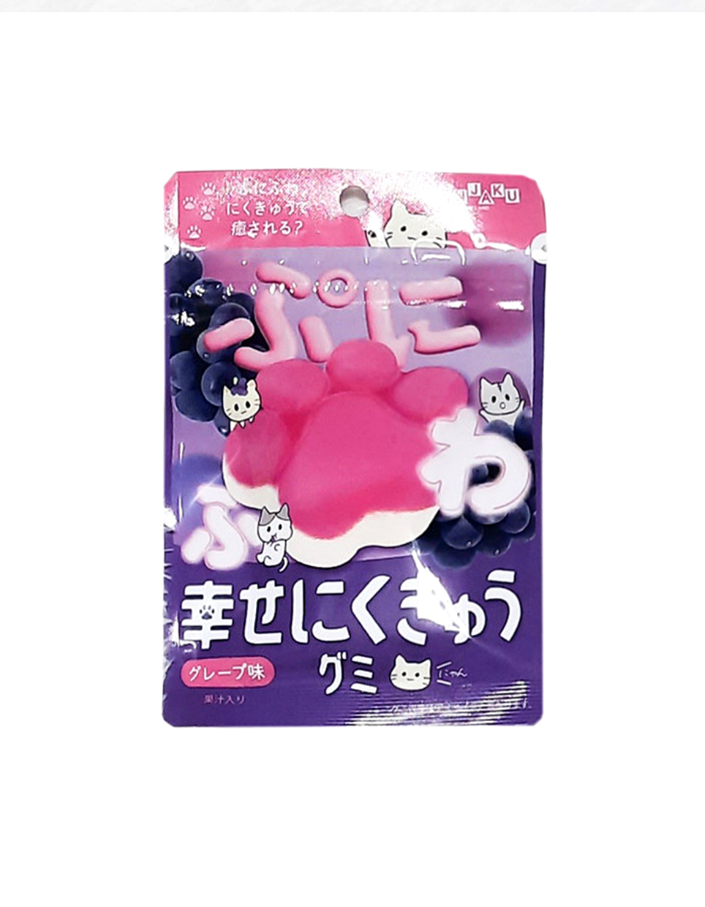 Жевательные мармелад "Счастливые лапки" со вкусом винограда 30 г, Япония