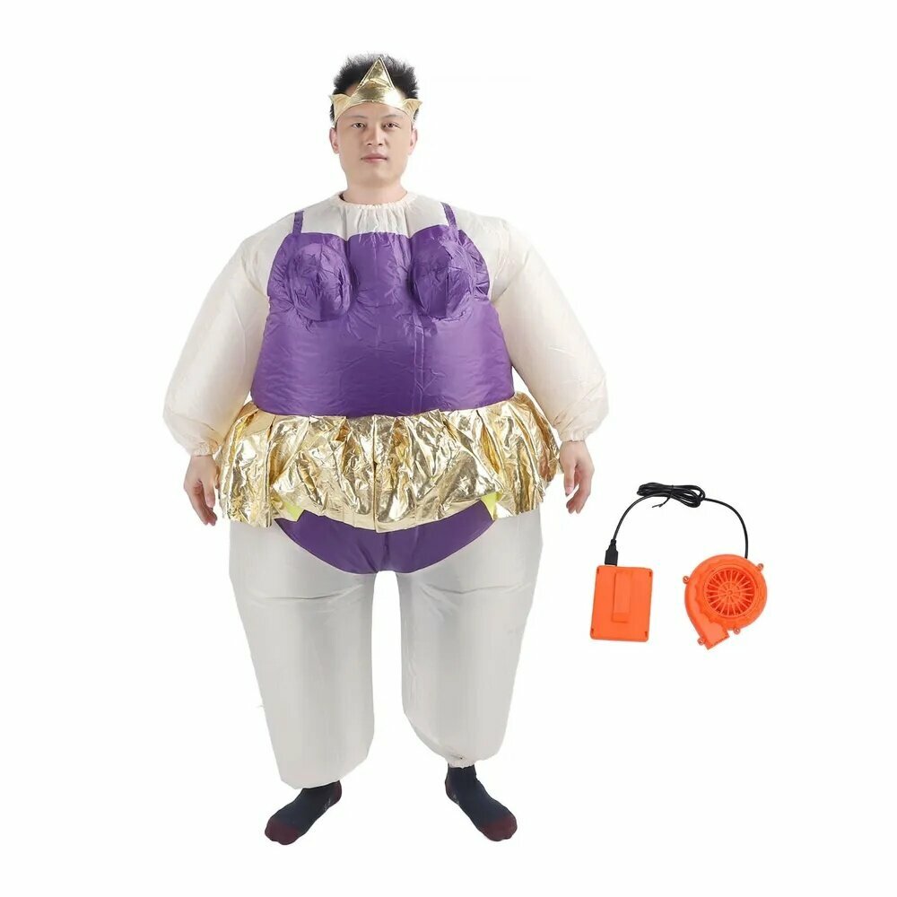 Фиолетовый надувной балетный костюм для косплея, карнавалов и вечеринок