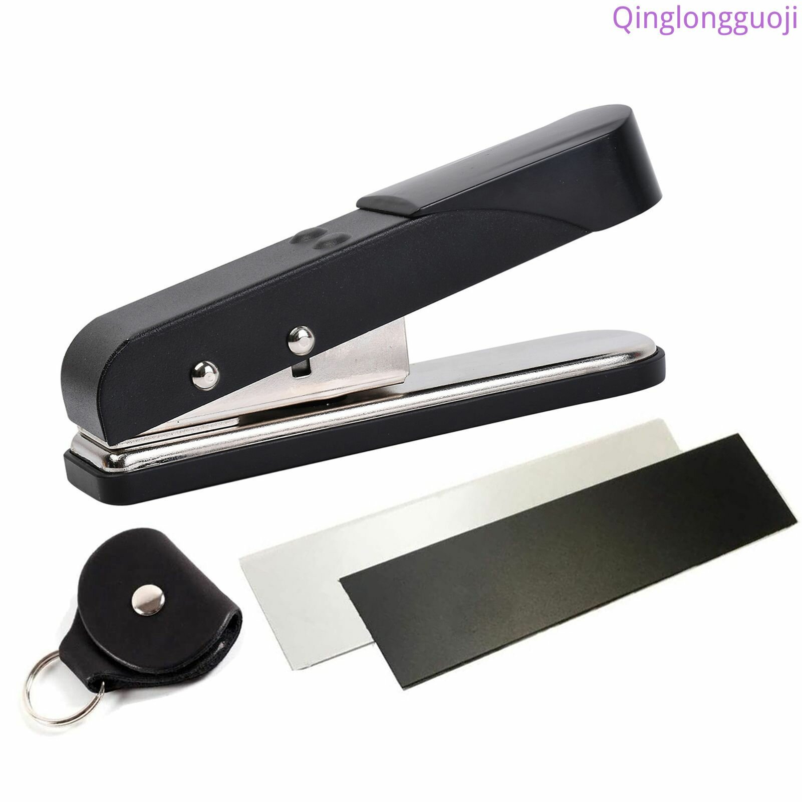 Набор Guitar Pick Punch для изготовления медиаторов с кожаным брелоком и 2 полосками