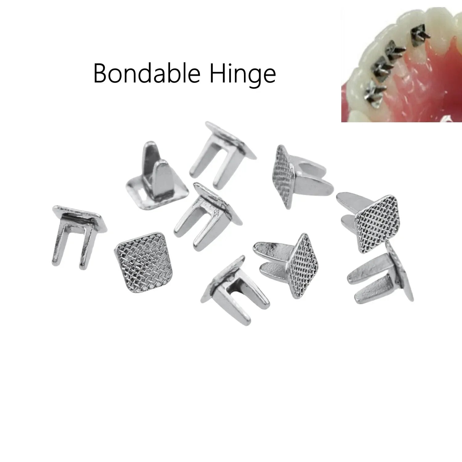 1 упаковка, стоматологическая ортодонтическая лингвальная кнопка, обжимной крючок, M-Bondable Hinge