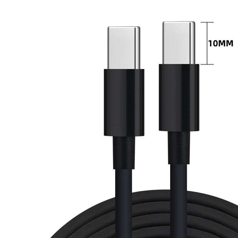USB-C кабель черный 0.5м для быстрой зарядки