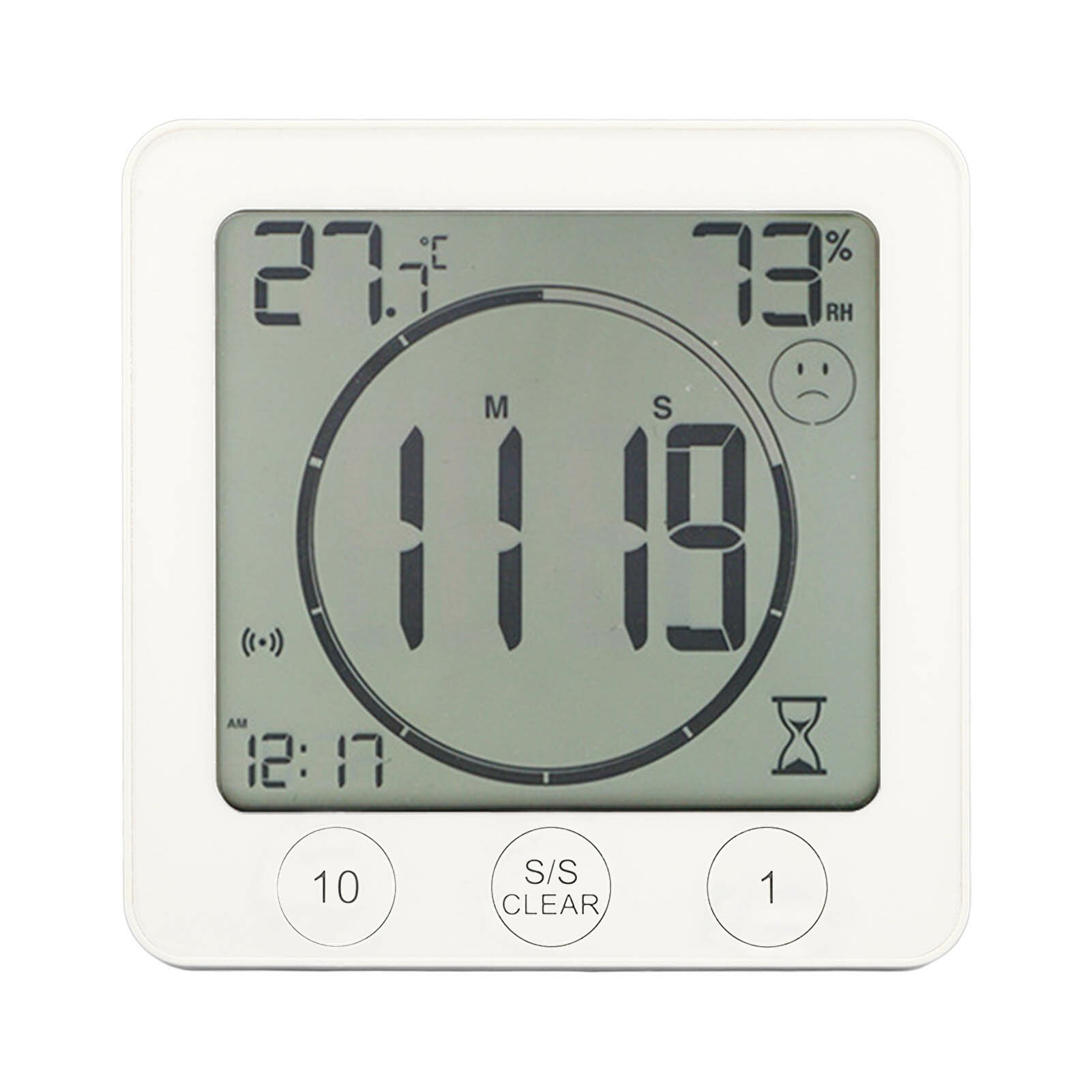 Гигрометр цифрового термометра Точный чувствительный ЖК -дисплей подсветка