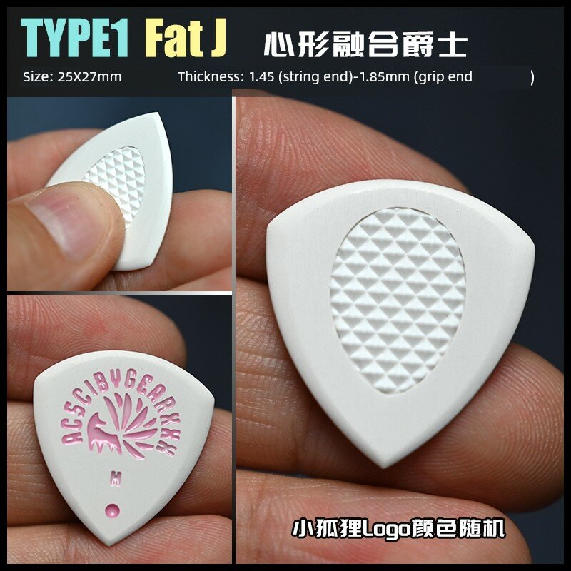 Серия Nine Tails Ручная работа гитарные пиксы Type1 Fat J матовая кромка не скользящая вставка для электрогитары