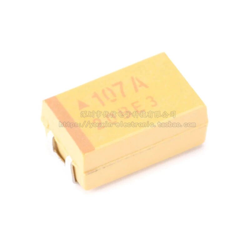 50 шт./CASE-D-7343 Танталовый конденсатор SMD типа D 10 В 100 мкФ ± 10% Код (107 А) Пассивный компонент TAJD107K010RNJ