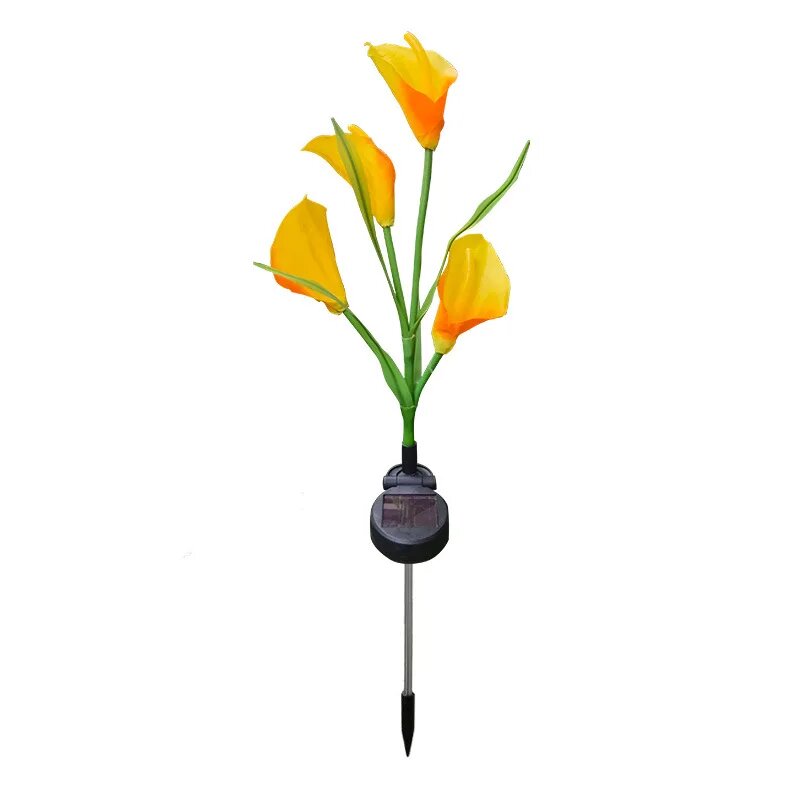 Солнечные светильники Calla lily, желтый, 1 шт