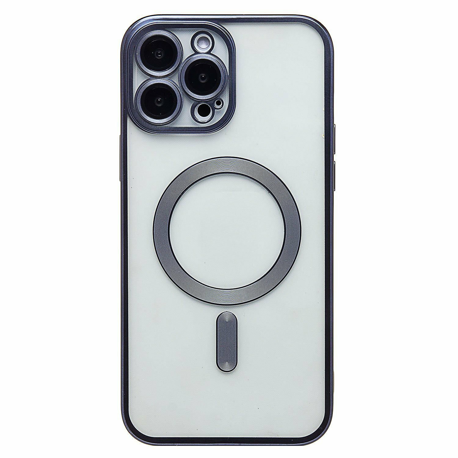 Чехол-накладка для Apple iPhone 13 Pro Max (титановый синий) - SM027 SafeMag