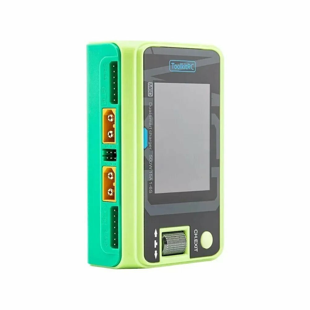 Зарядное устройство ToolkitRC M6D DC Limited Edition (двухканальное, Out: 2*250Вт) Зеленое