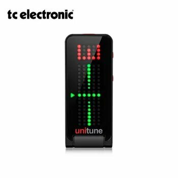 TC Electronic Unitune Clip Noir Встроенный тюнер со стробоскопическим и хроматическим режимами и 108-дюймовым матричным дисплеем