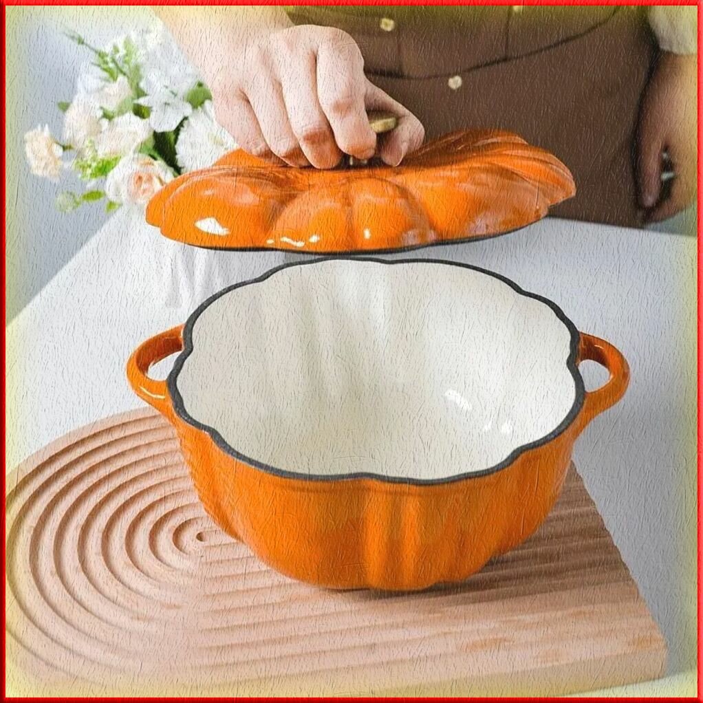 Кастрюля, Чугун, Эмаль, 1,5 л