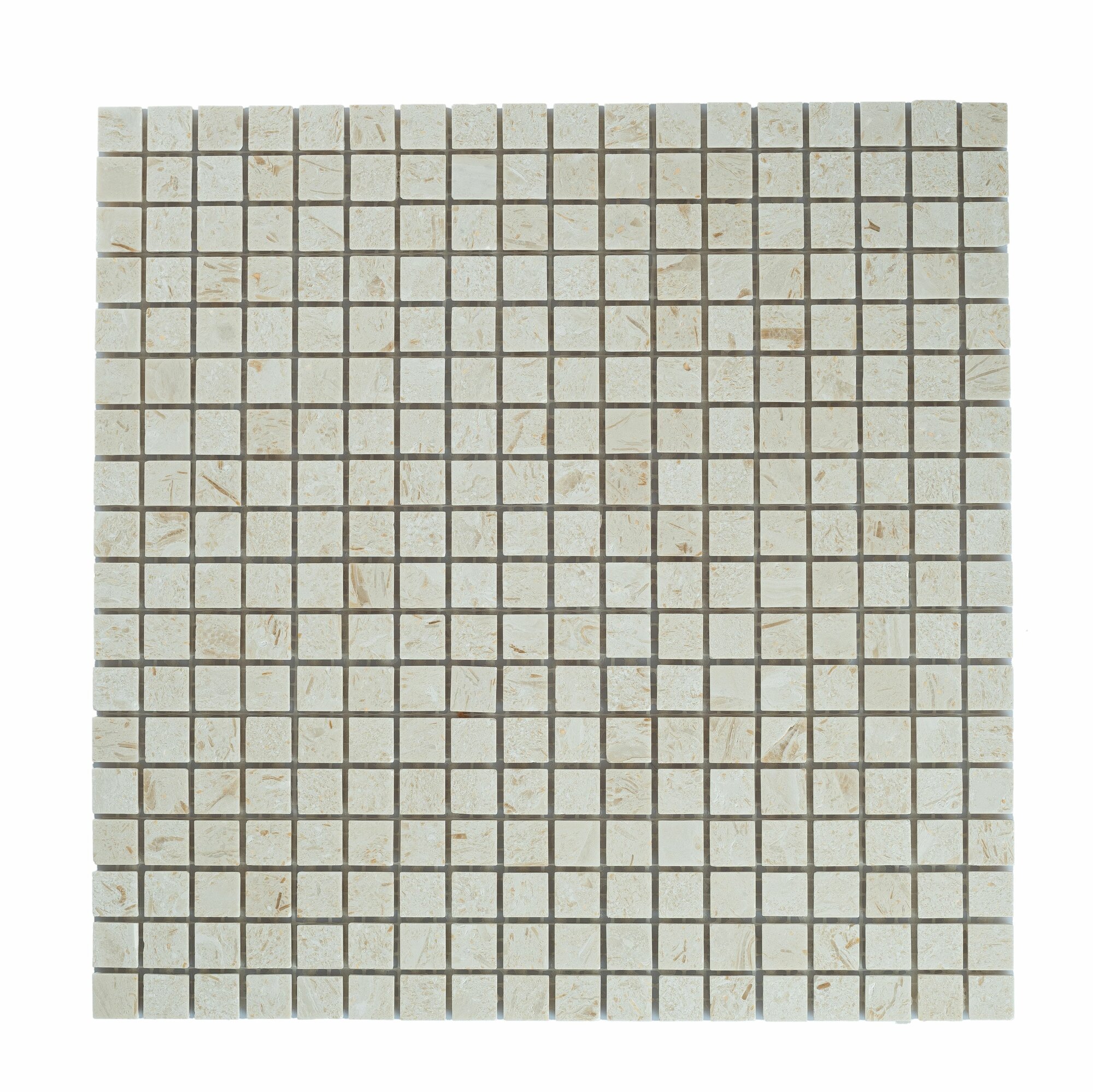 Плитка мозаика КерамограД их натурального камня на сетке для сауны и хаммама, влагостойкая износостойкая, 30х30см/ 1 сетка