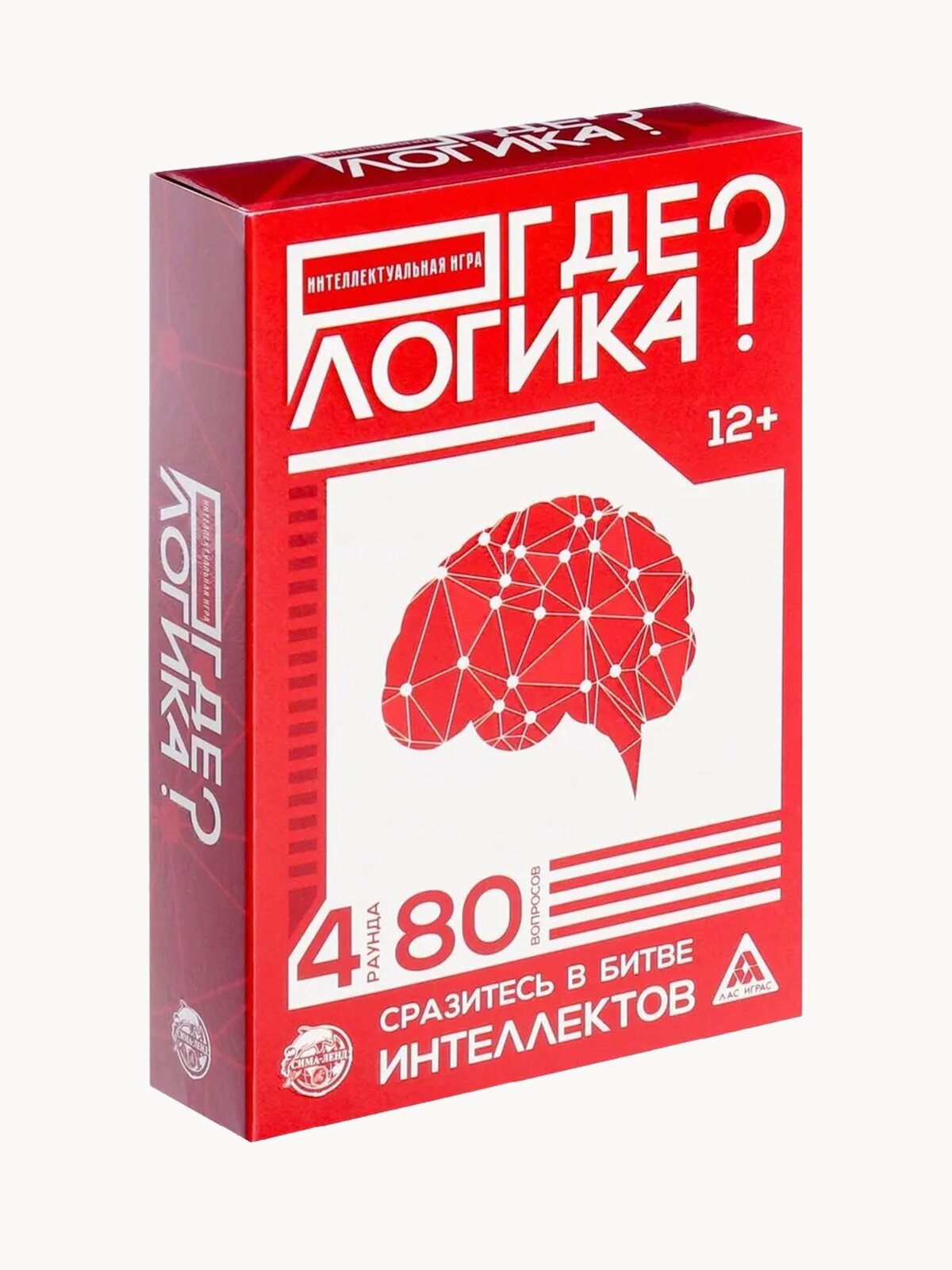 Настольная игра ЛАС играс "Где логика", 2-6 игроков, интеллектуальная, 80 карт, от 12 лет