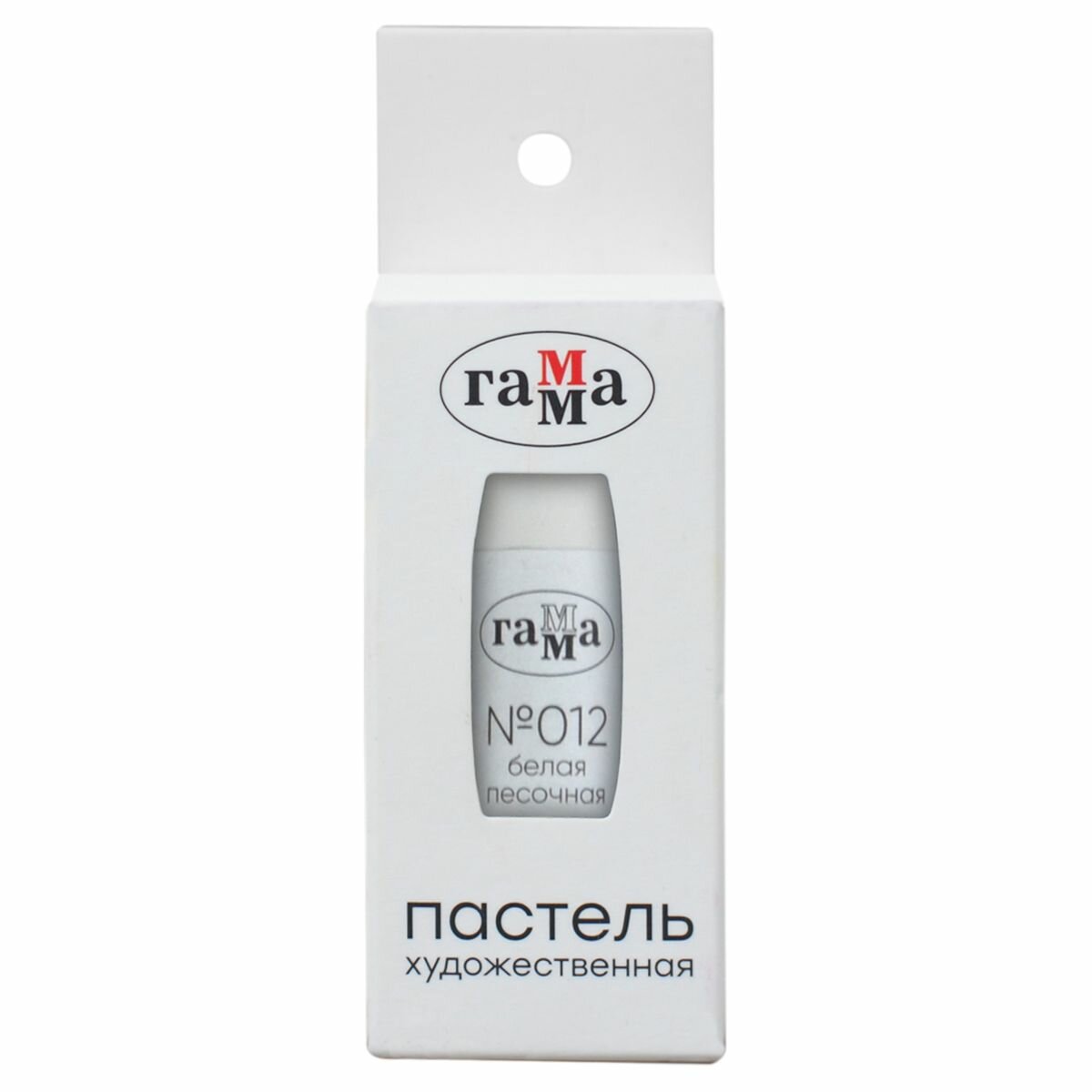 Пастель художественная сухая гамма белая песочная №012 1 штука в упаковке