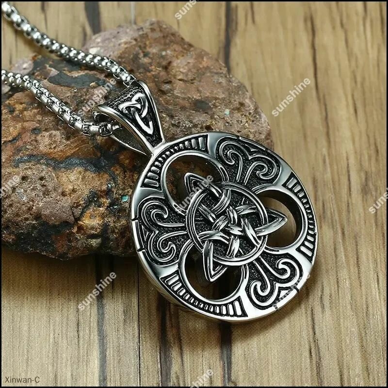 Кельтский амулет Узел Ведьмы с цепочкой (Амулет викингов)