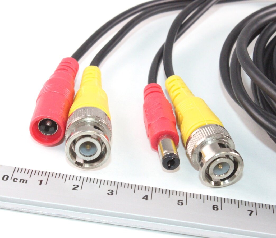 Видеошнур BNC(M)+DC 5.5*2.1мм, 5м, BAOFENG