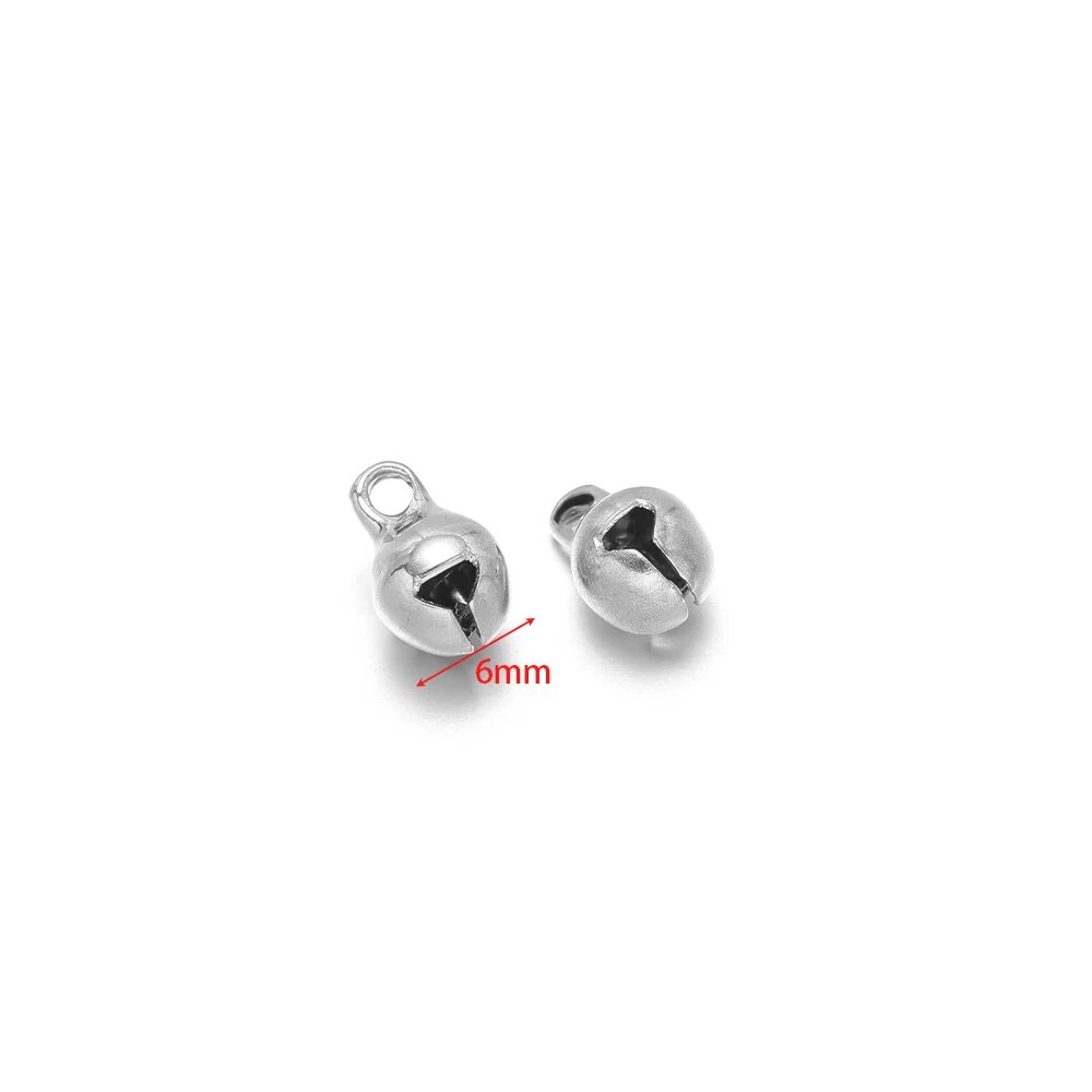 Колокольчики подвески из нержавеющей стали steel-6mm 20шт