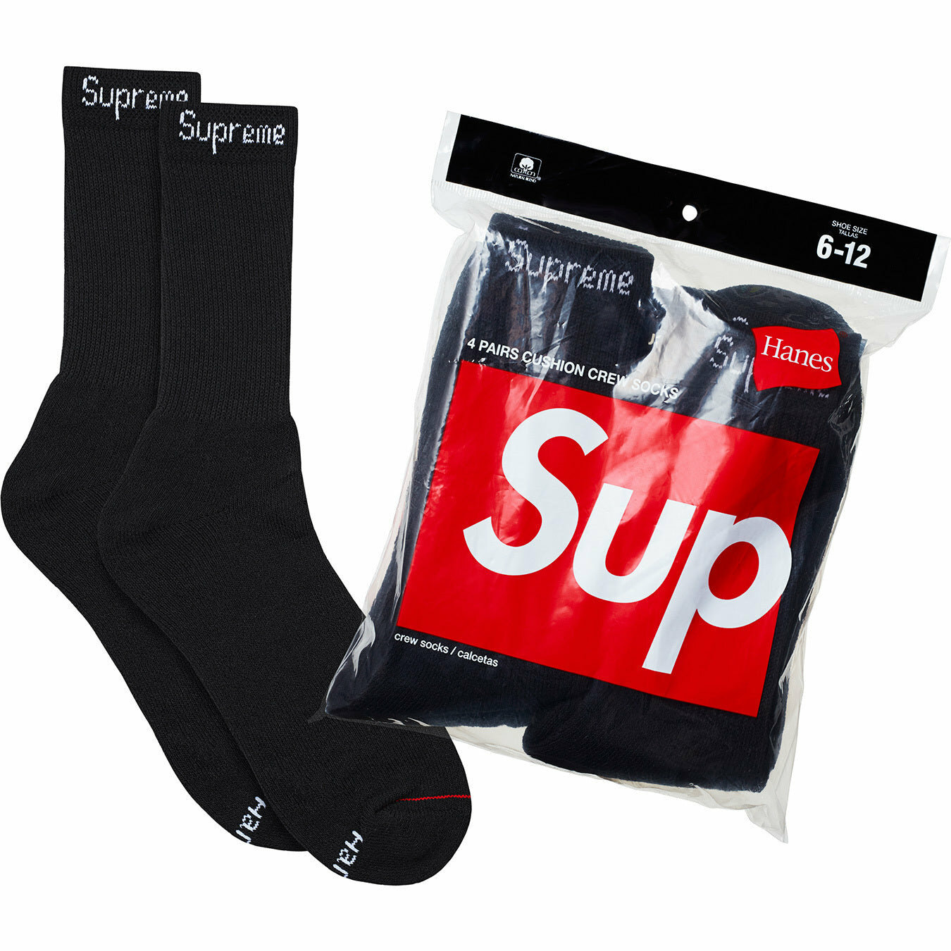 Носки Supreme X Hanes, комплект