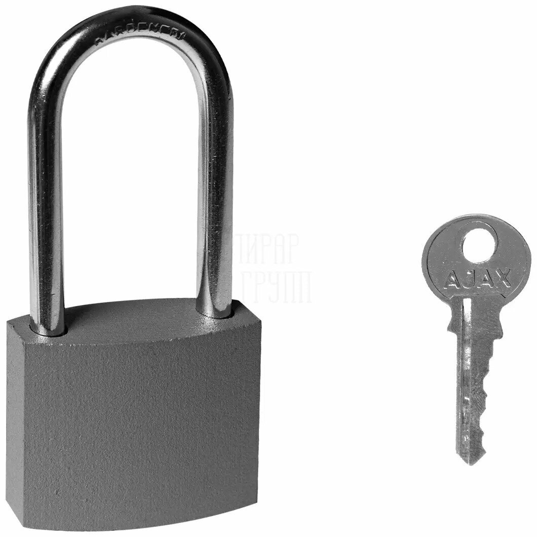 Замок Ajax (Аякс) навесной PD-0238L 3 key никель