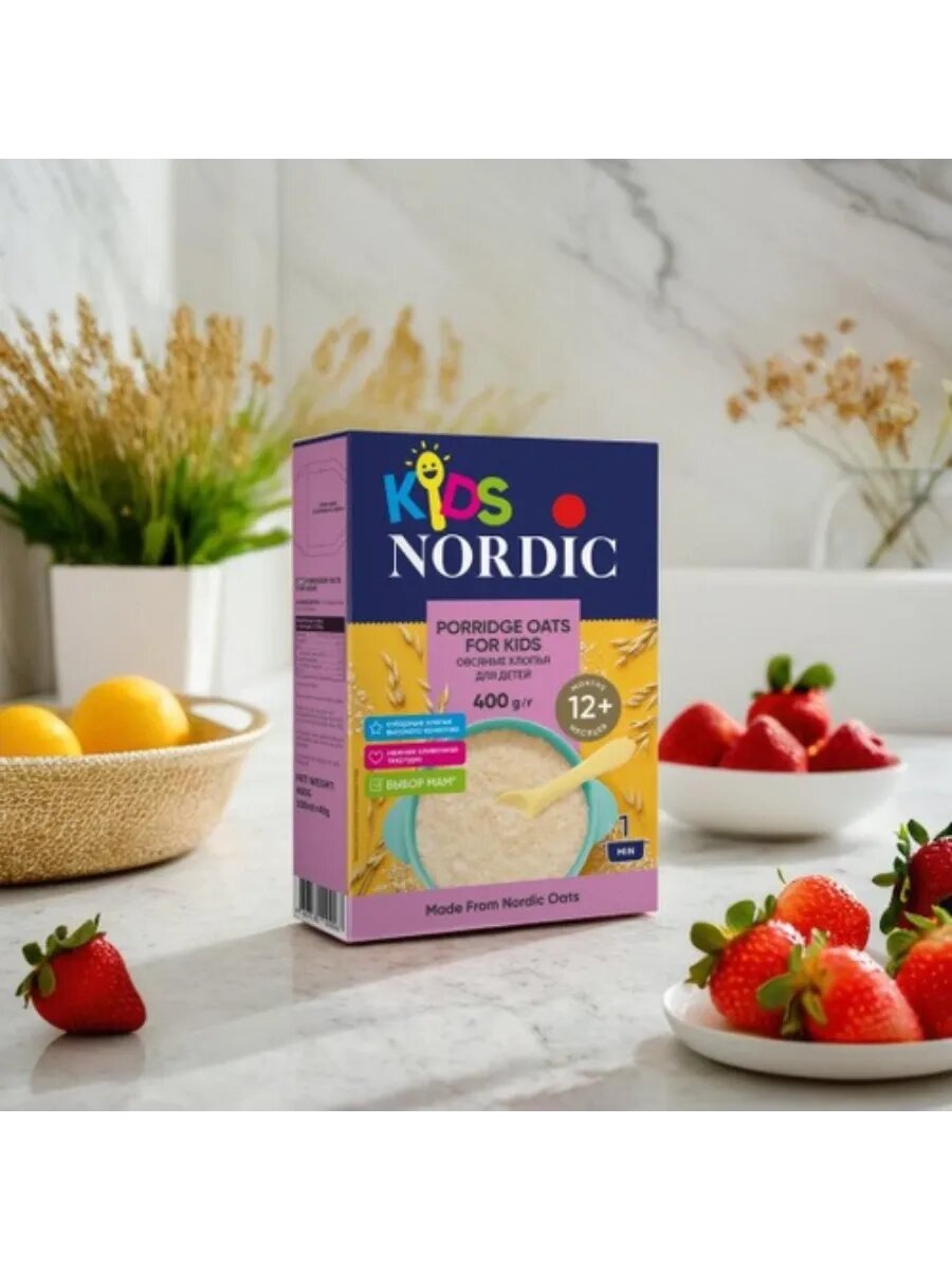 Овсяные хлопья 1 пачка для детей с 12 месяцев 400 грамм