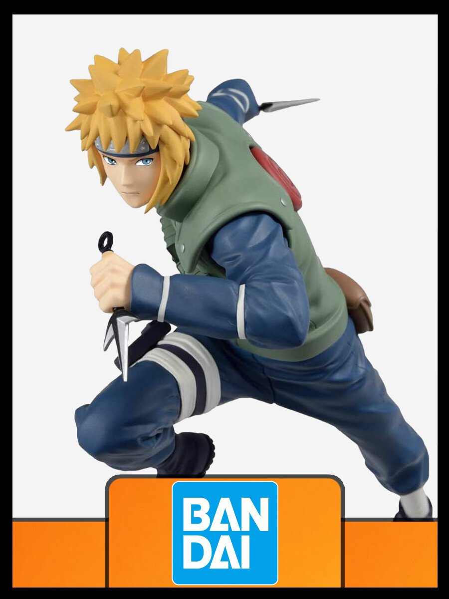 Оригинальная фигурка Minato Namikaze из аниме Naruto / Минато Намиказэ «Наруто: Ураганные хроники» 18 см