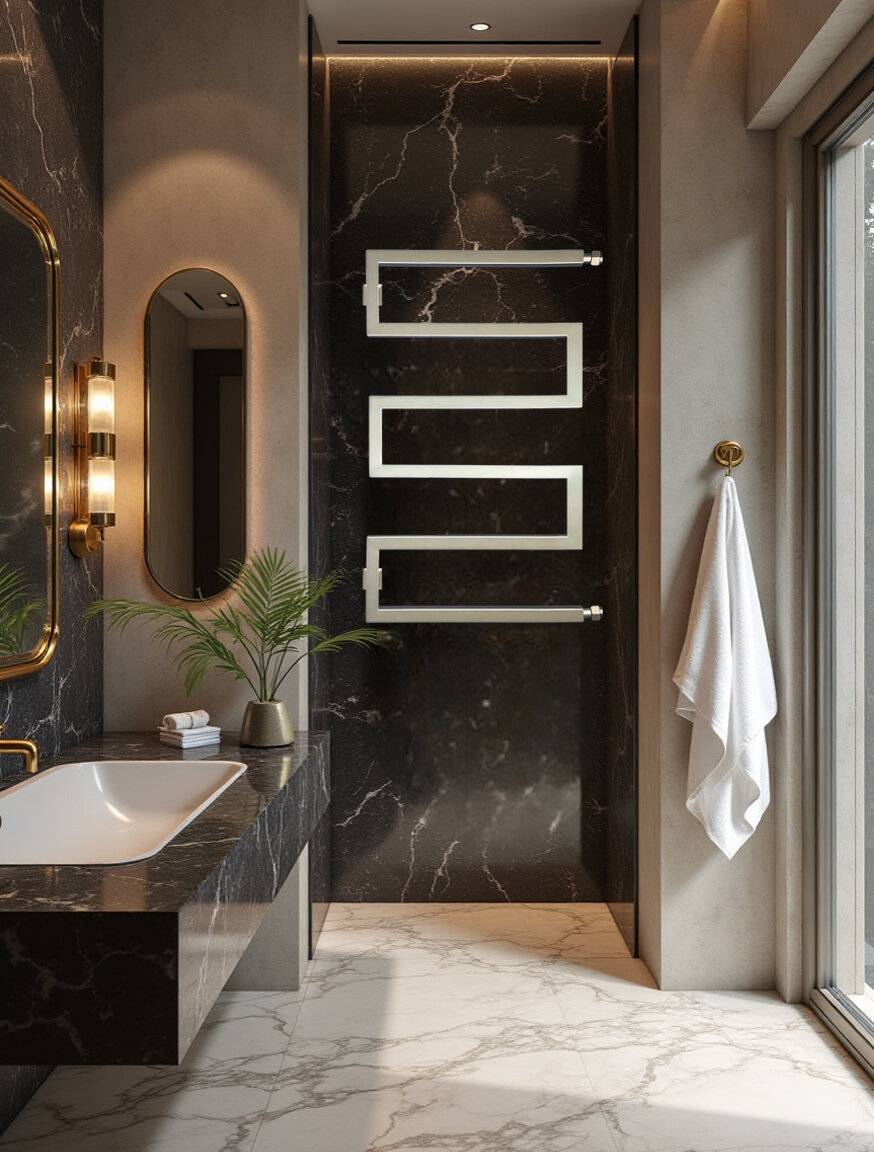 Полотенцесушитель водяной SNAKE-2 80х50 (см) Грейдж Прямое подключение