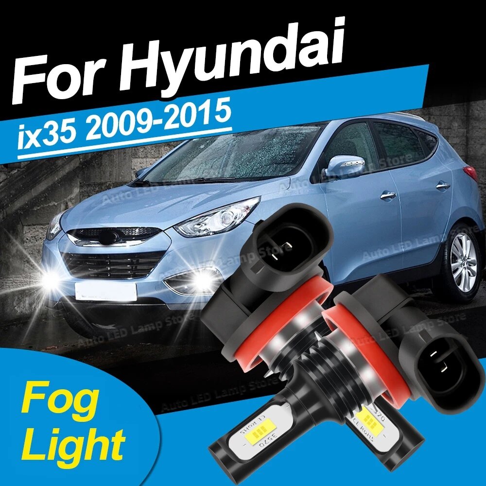 Для Hyundai ix35 2009 2010 2011 2012 2013 2014 2015 светодиодные передние противотуманные фары лампы 6000K лампы без ошибок 20000LM ультра яркие