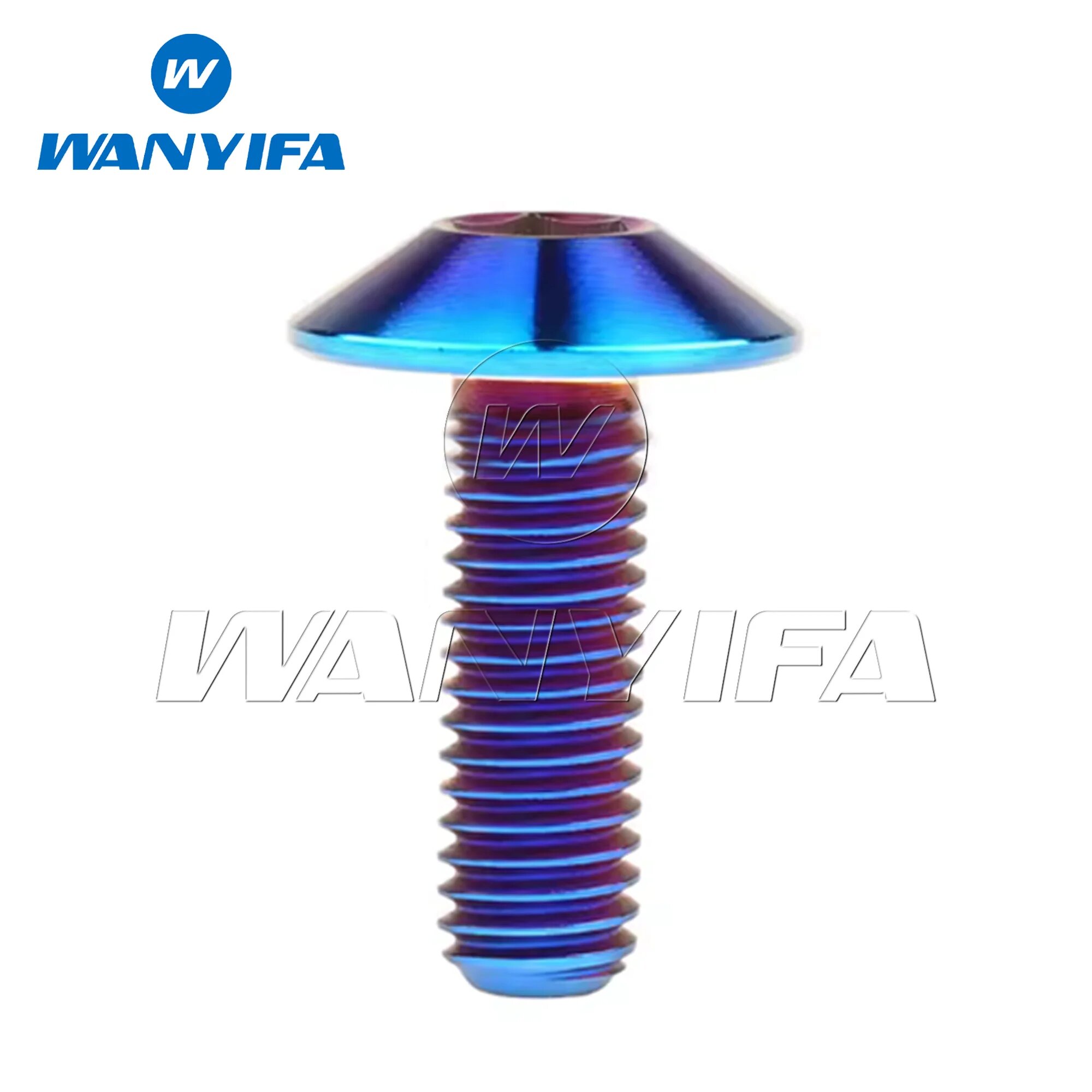 Титановые болты Wanyifa M6 M8 12-35 мм M6, Burn blue, 12mm