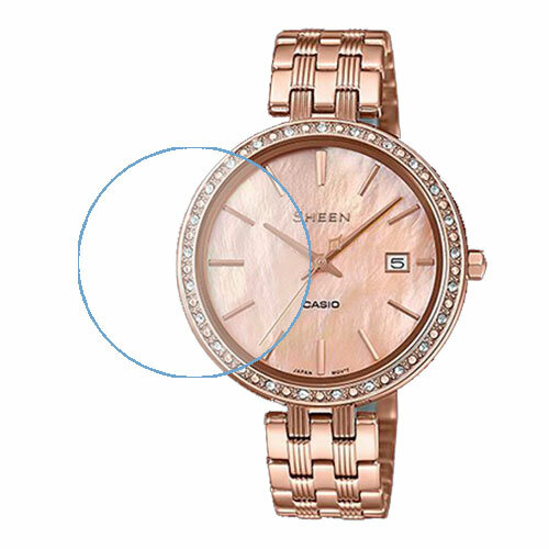 Скрин Мобайл защитный экран для часов Casio SHE-4052PG-4A из нано стекло 9H