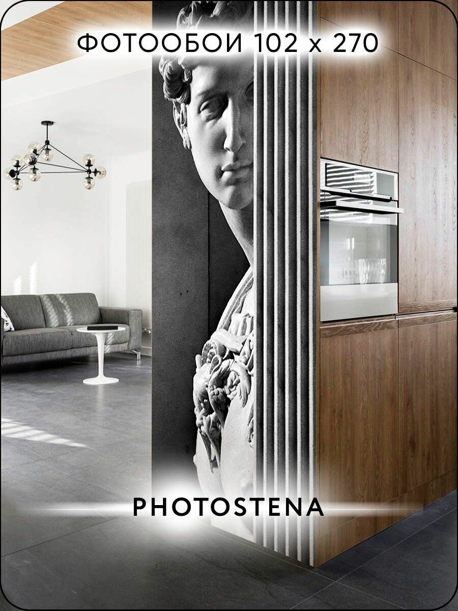 Фотообои 3D на стену флизелиновые встык PHOTOSTENA 3D Аполлон 1,02 x 2,7 м 2,75 м2