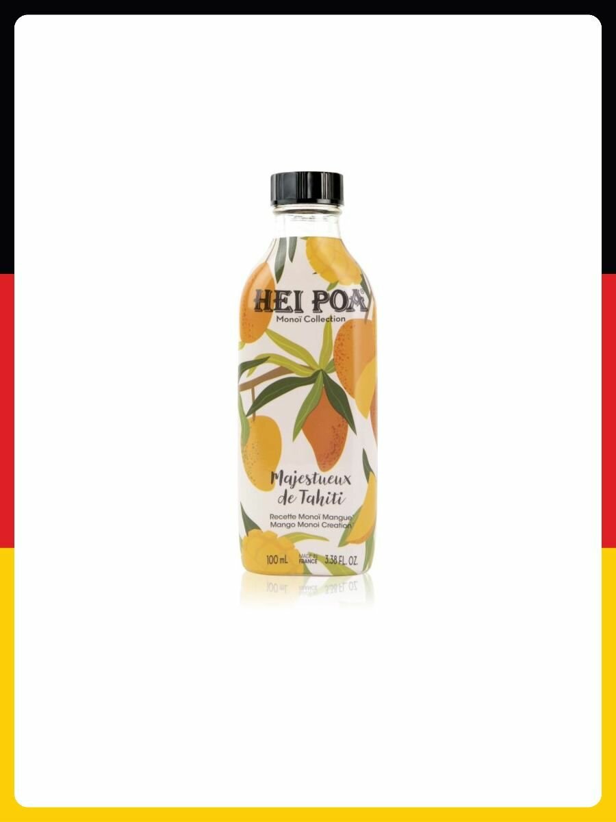 Масло косметическое Hei Poa Pure Tahiti Monoi Oil Mango Scent Multifunctional Oil For Body and Hair, 100 мл